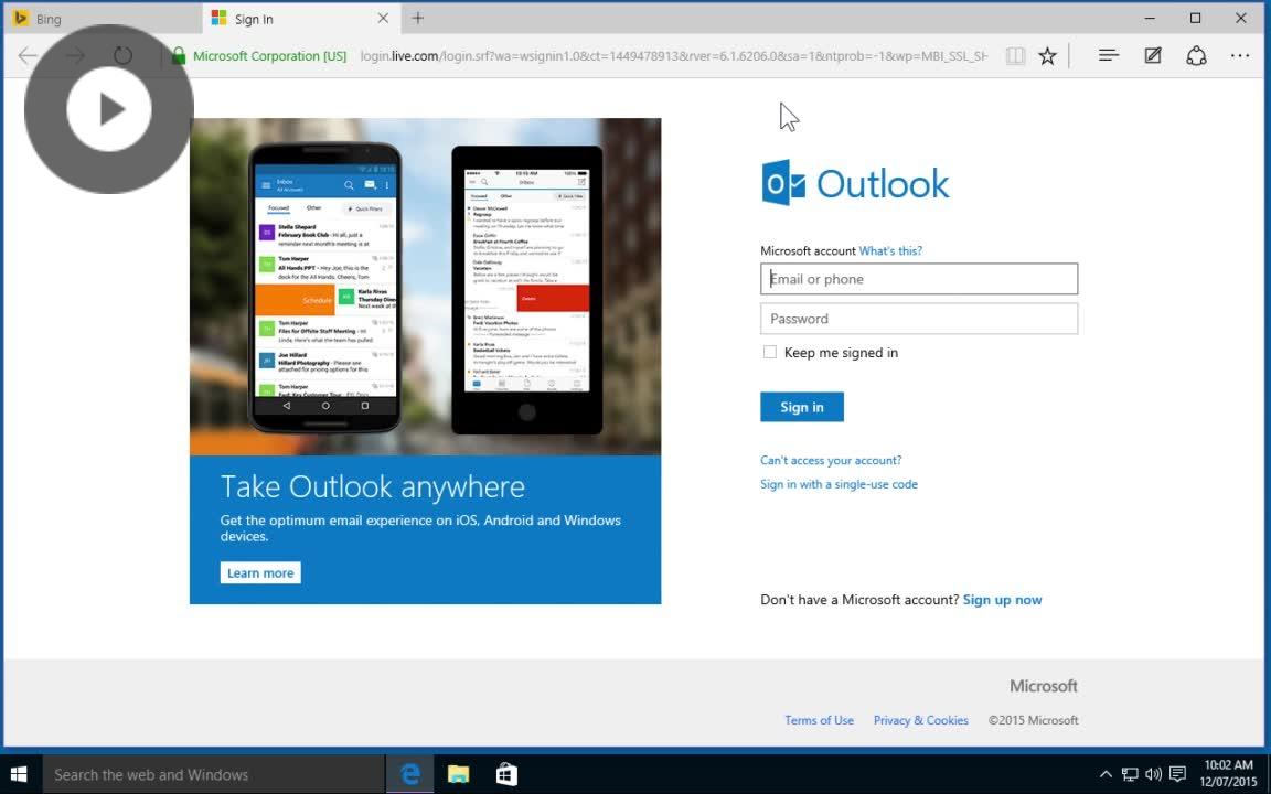 Getting Started with Outlook Mail Web - Outlook Mail Web - BEGINNER ...