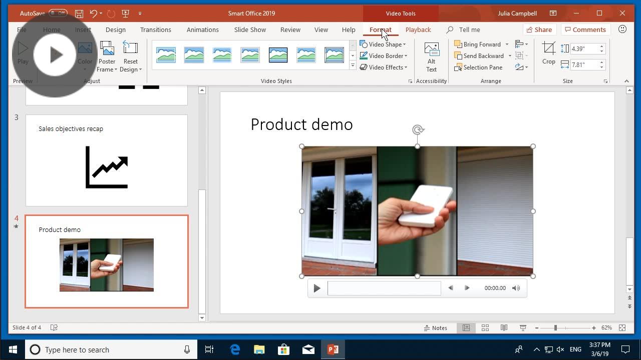 Using Multimedia in Presentations in PowerPoint Microsoft 365 ...