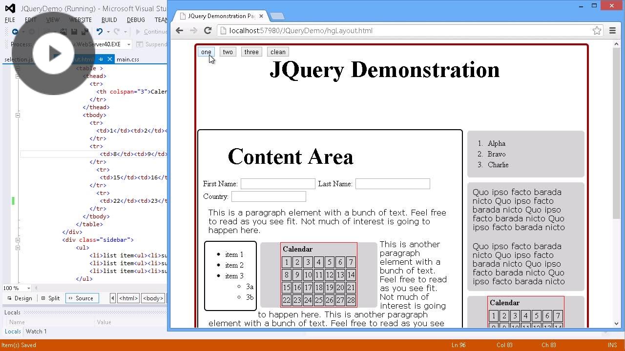 Selecting in jQuery and Basic Animation - jQuery 1.10.1 - BEGINNER ...