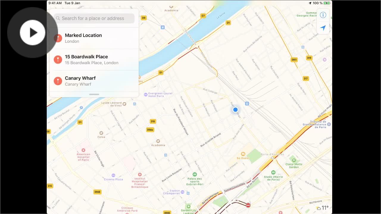 Using the Maps Application in iOS 12 - iOS 12 - BEGINNER - Skillsoft