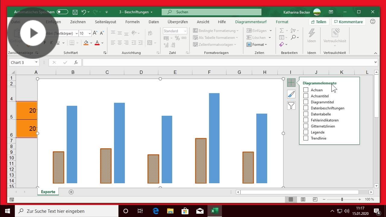 Excel Office 365: Diagramme und Grafiken erstellen - Excel Microsoft 365 (Windows ...