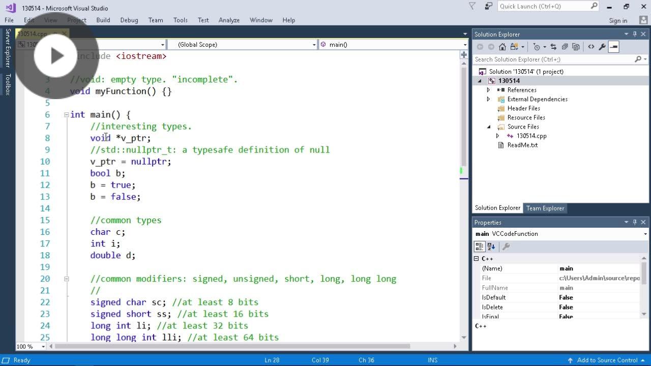 Data Types, Modifiers, Operators, and Flow Control - C++ 14 - BEGINNER ...