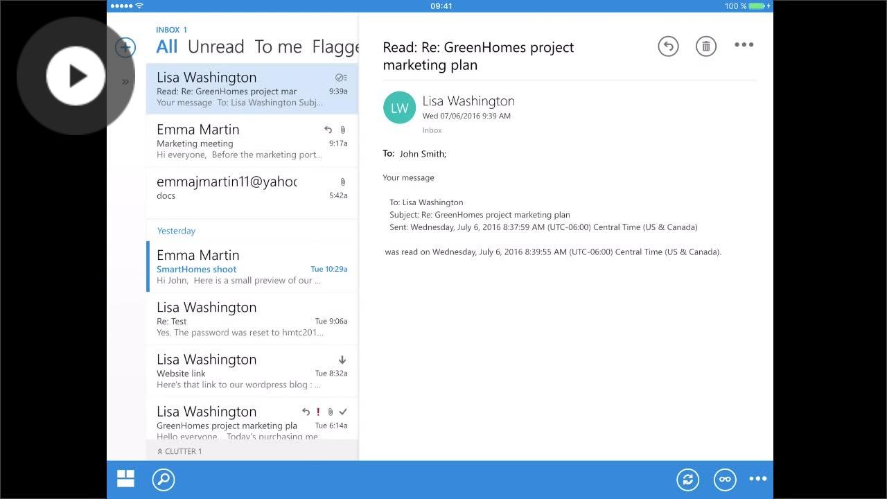 Sign-in & Setup in OWA iPad - OWA iPad - BEGINNER - Skillsoft