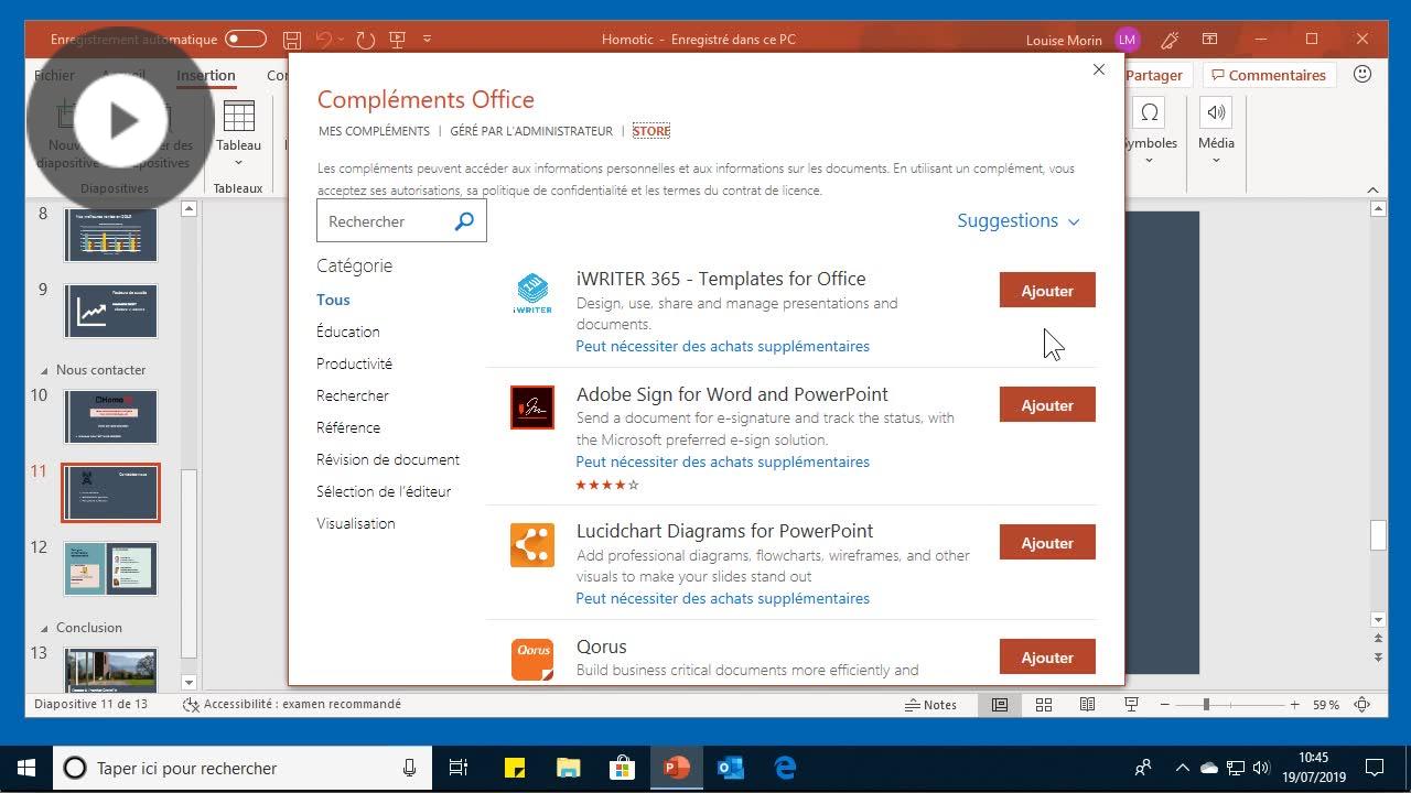PowerPoint Office 365 : Configurer PowerPoint - PowerPoint Office 365 (Windows) - INTERMEDIATE ...