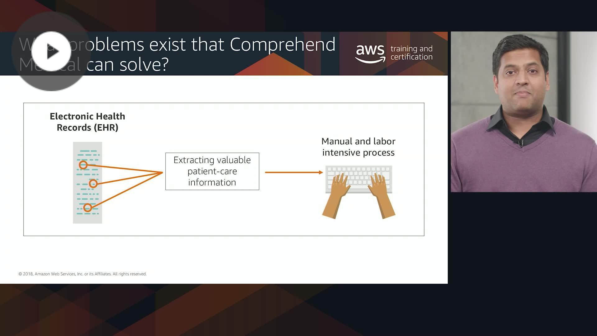 Introduction to Amazon Comprehend Medical - AWS 2020 - BEGINNER - Skillsoft