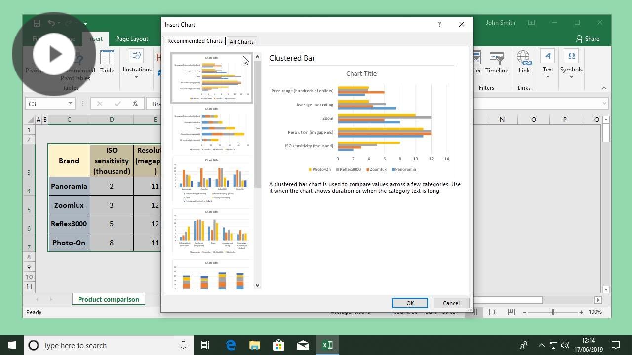 Working With Different Chart Styles In Excel 2019 For Windows Excel