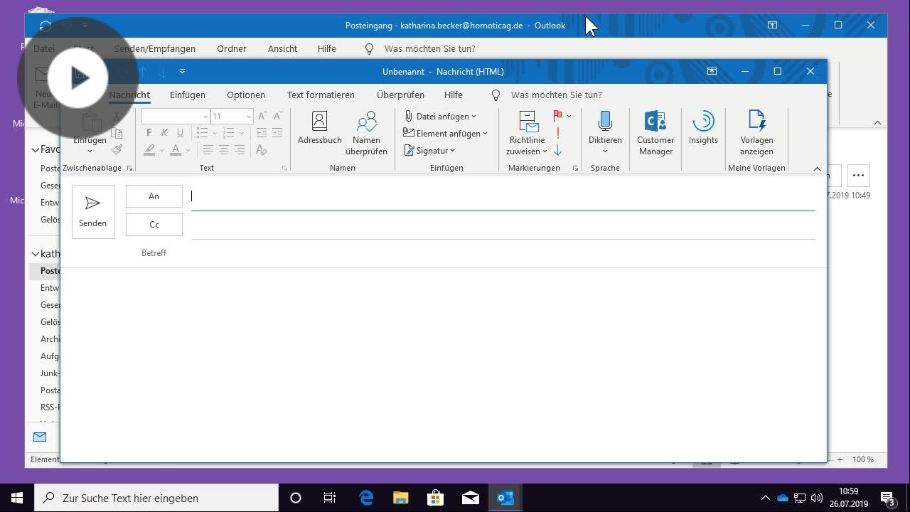 Outlook Office 365: Emails senden & empfangen - Outlook Office 365 (Windows) - BEGINNER - Skillsoft