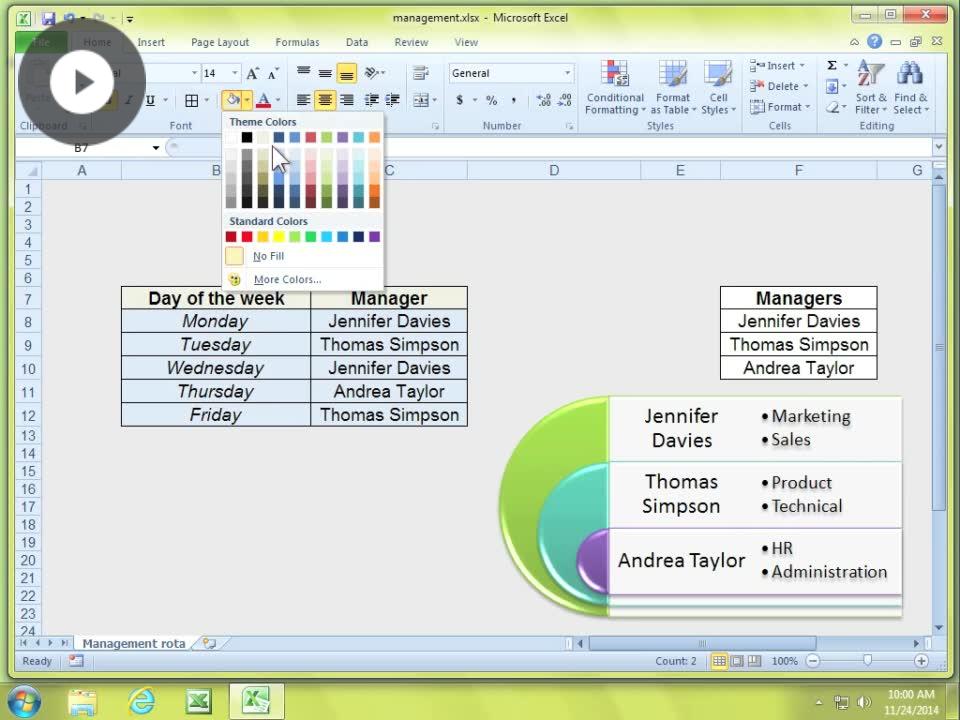 Tools in Excel 2010 for Windows - Excel 2010 (Windows) - BEGINNER ...