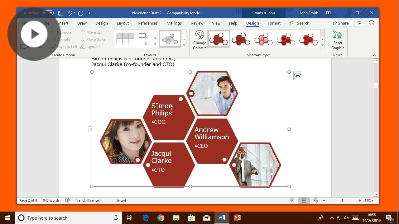 Creating Graphics & Diagrams in Word Microsoft 365 for Windows - Word ...
