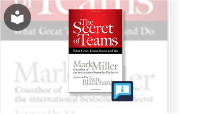 The Secret of Teams: What Great Teams Know and Do Book - EVERYONE ...