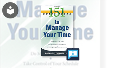 151 Quick Ideas to Manage Your Time Book - EVERYONE - Skillsoft
