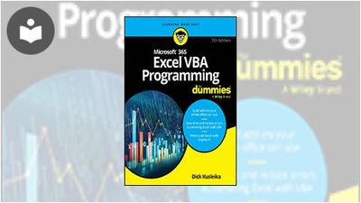 Microsoft 365 Excel VBA Programming For Dummies, 7th Edition Book - EVERYONE - Skillsoft
