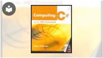 Computing with C# and the .NET Framework Book - EVERYONE - Skillsoft