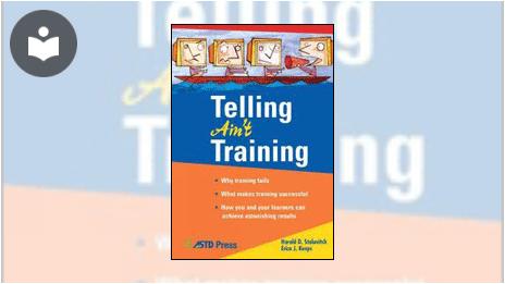 Telling Ain't Training Book - EVERYONE - Skillsoft